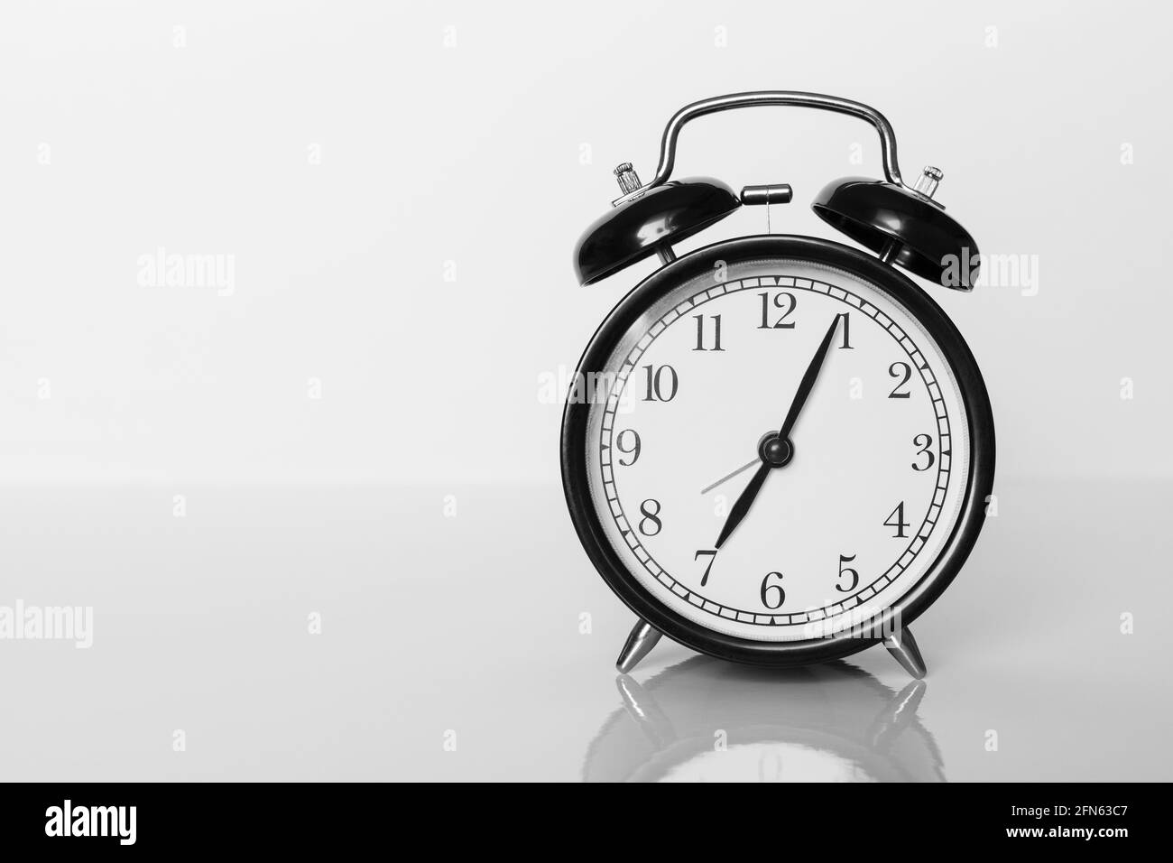 Black And White Alarm Clock Photography