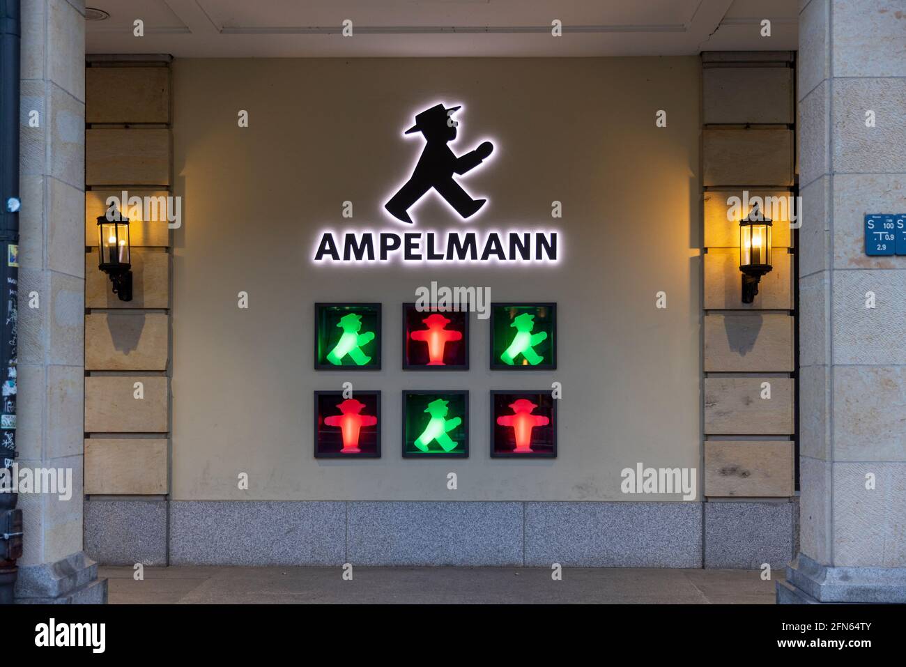 German capital Berlin is known for it's unique pedestrian streetlight ...