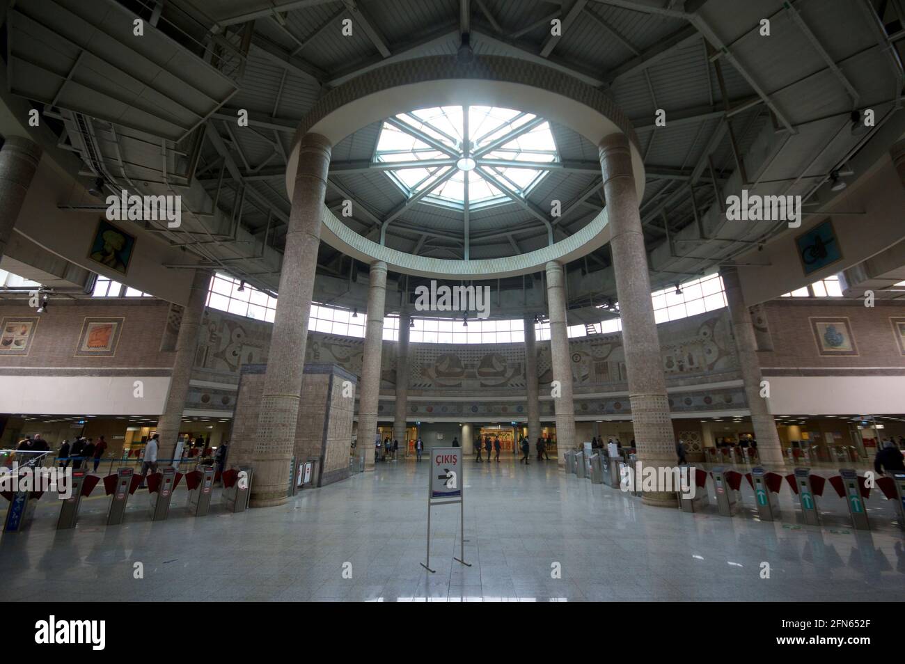 Atrium at Yenikapi railway station, Istanbul Stock Photo - Alamy