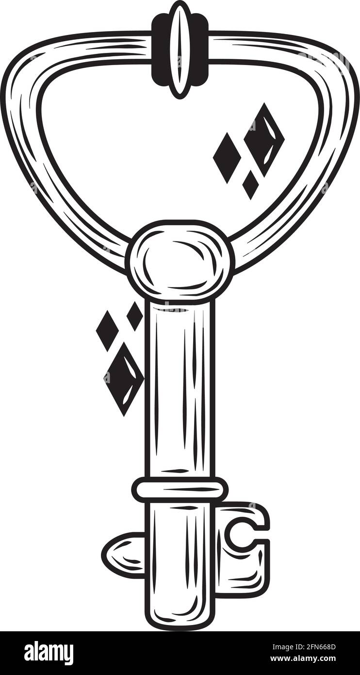 retro key sketch Stock Vector Image & Art - Alamy
