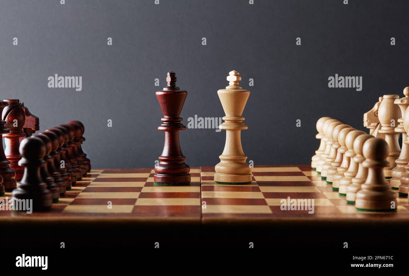 Chess Board With Pieces Wallpaper