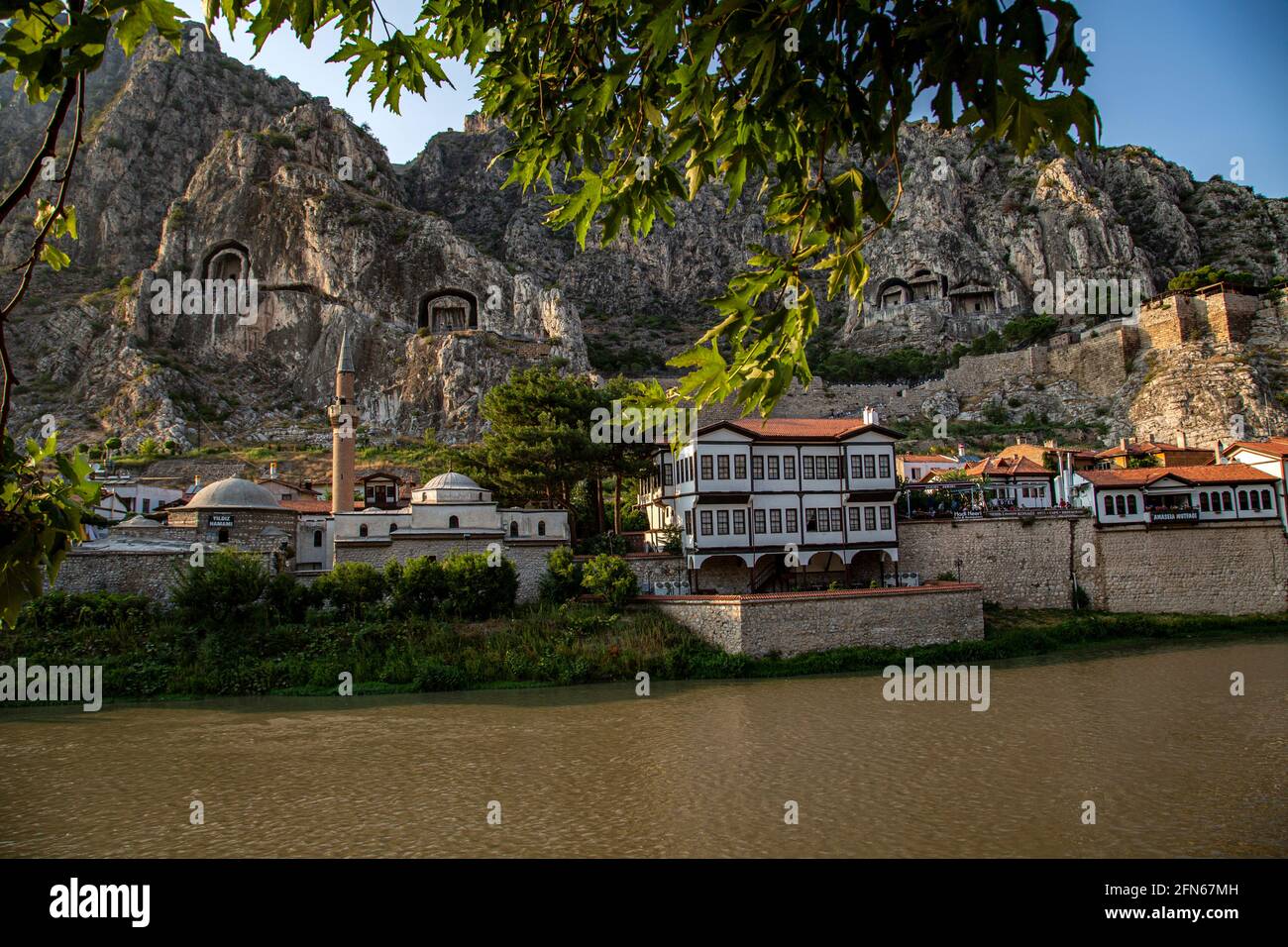 Amasya with its buildings that carries within themselves the ...