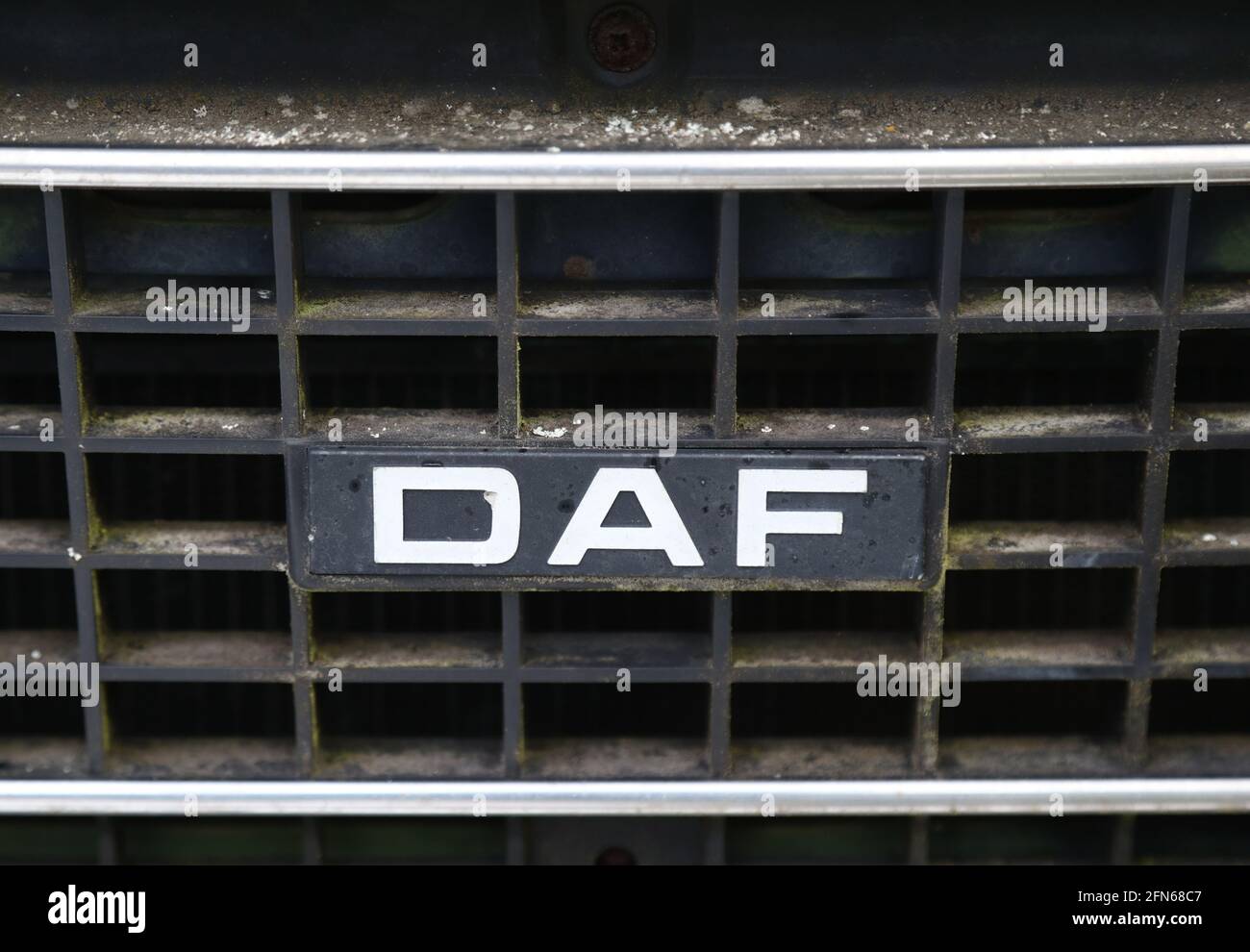 Daf sign at a car Stock Photo - Alamy
