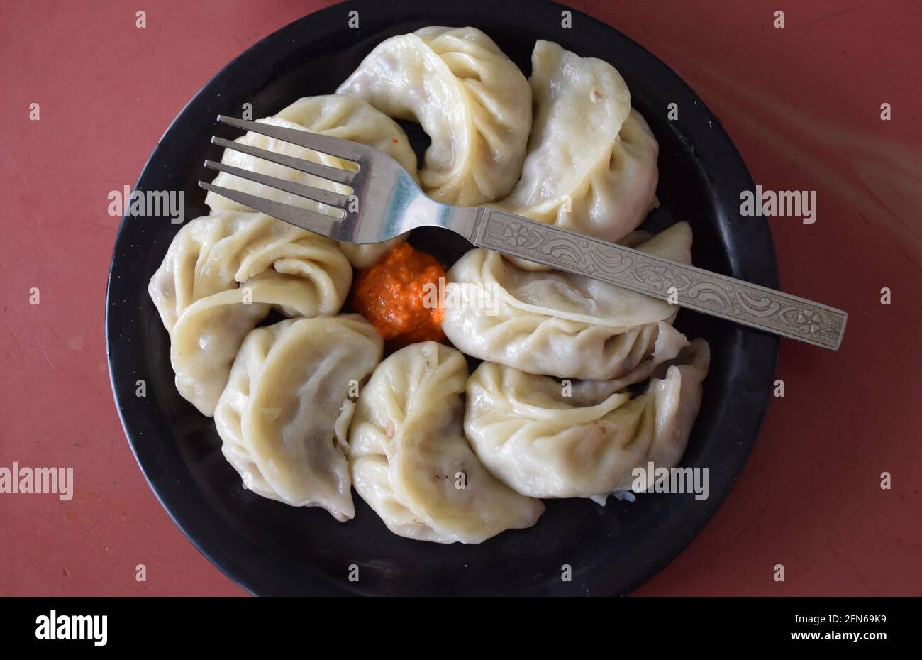 A plate of momos hi-res stock photography and images - Alamy