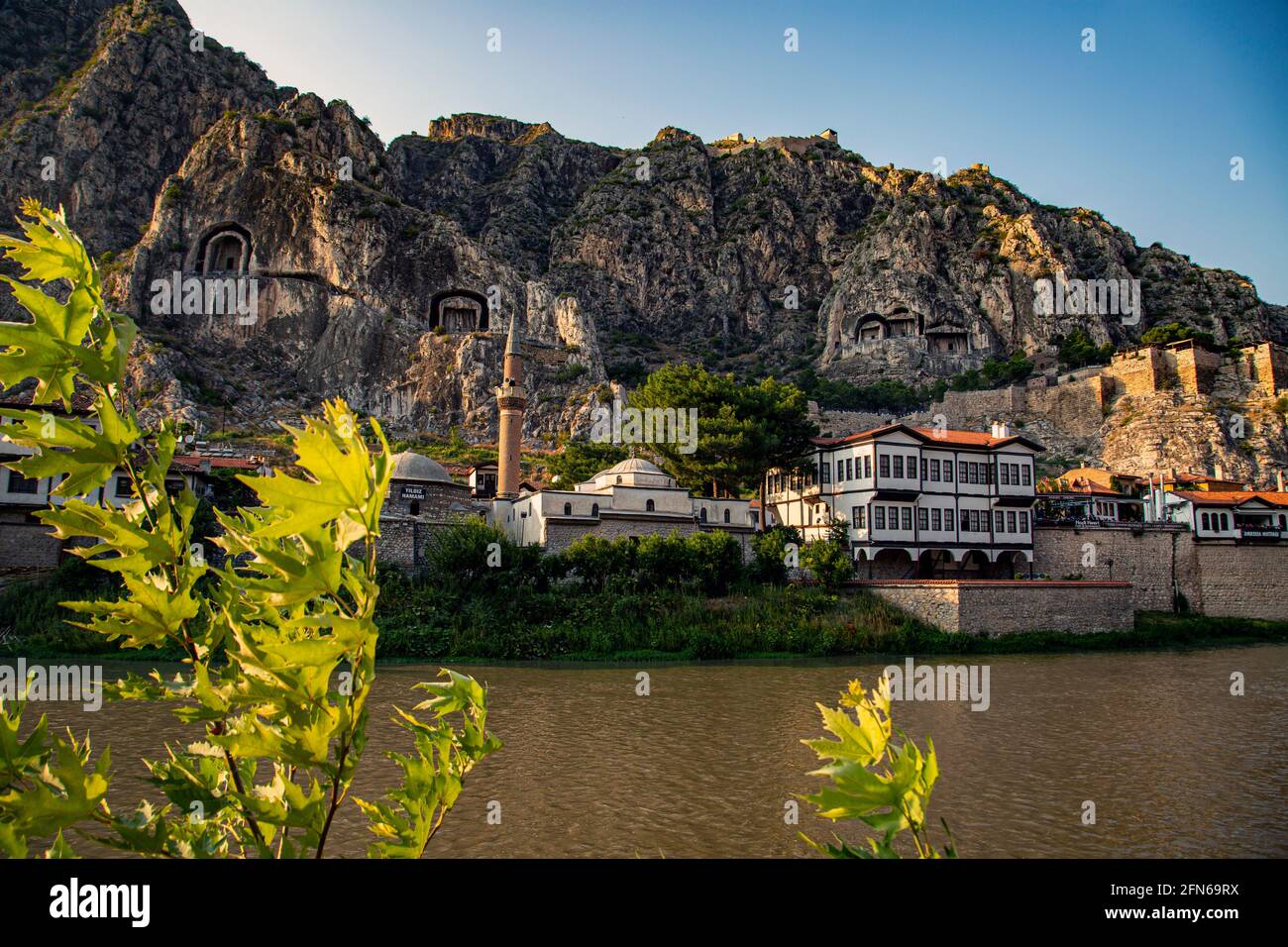 Amasya with its buildings that carries within themselves the ...