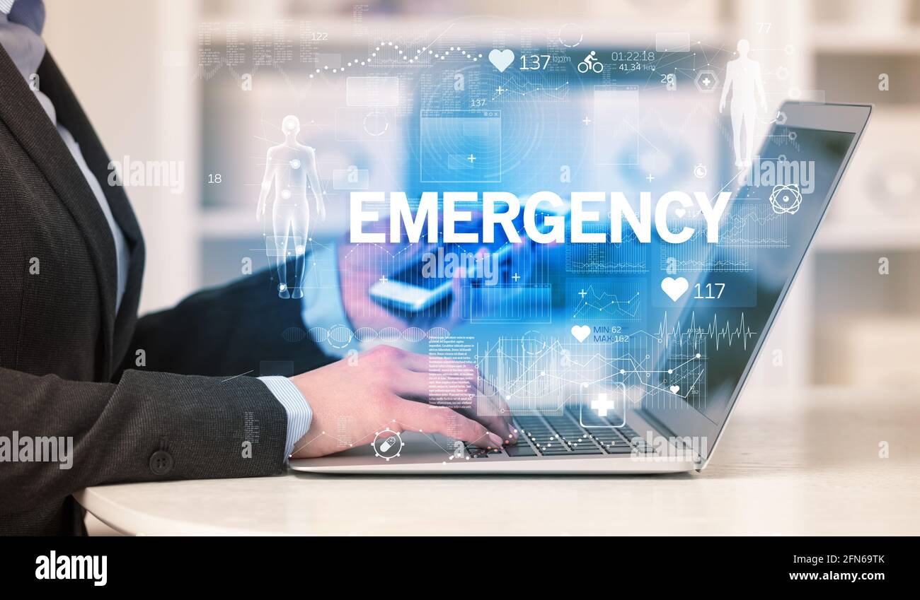 Doctor working a health check Stock Photo - Alamy