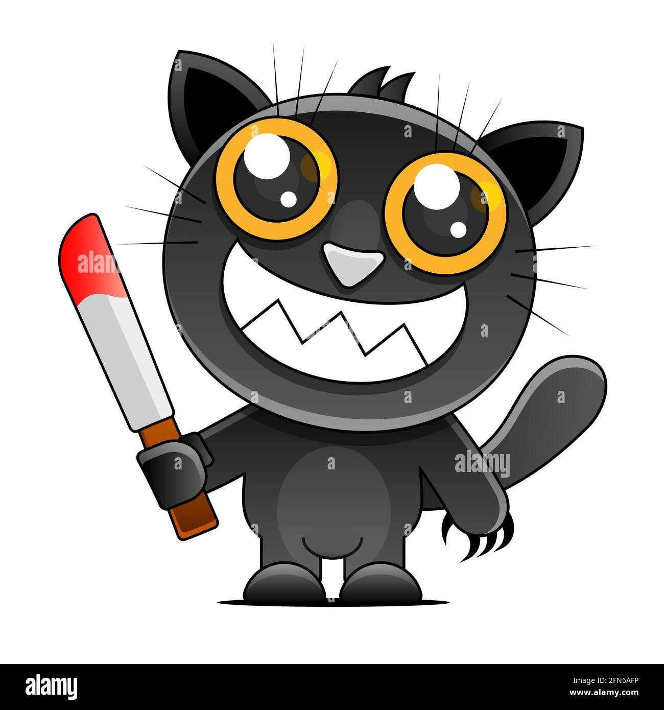 Friday 13 grunge illustration with numerals and black cat. Vector ...