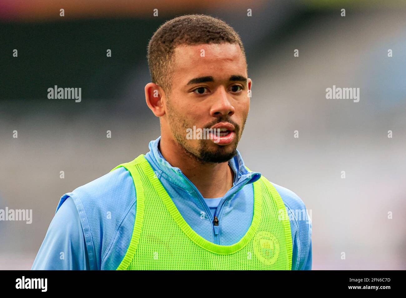 Newcastle, UK. 14th May, 2021. Gabriel Jesus #9 of Manchester City ...