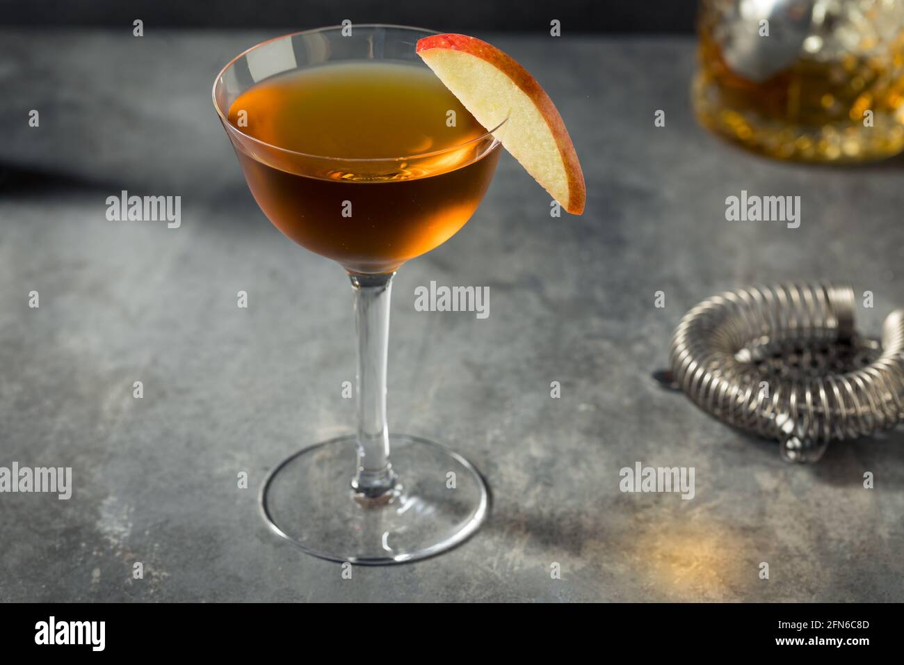 Boozy Refreshing Angel Face Cocktail with Gin and Calvados Stock Photo ...