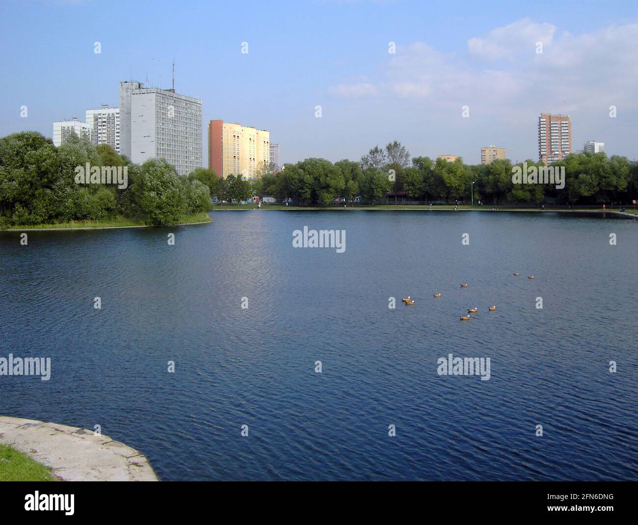 summer in city park at august Stock Photo - Alamy