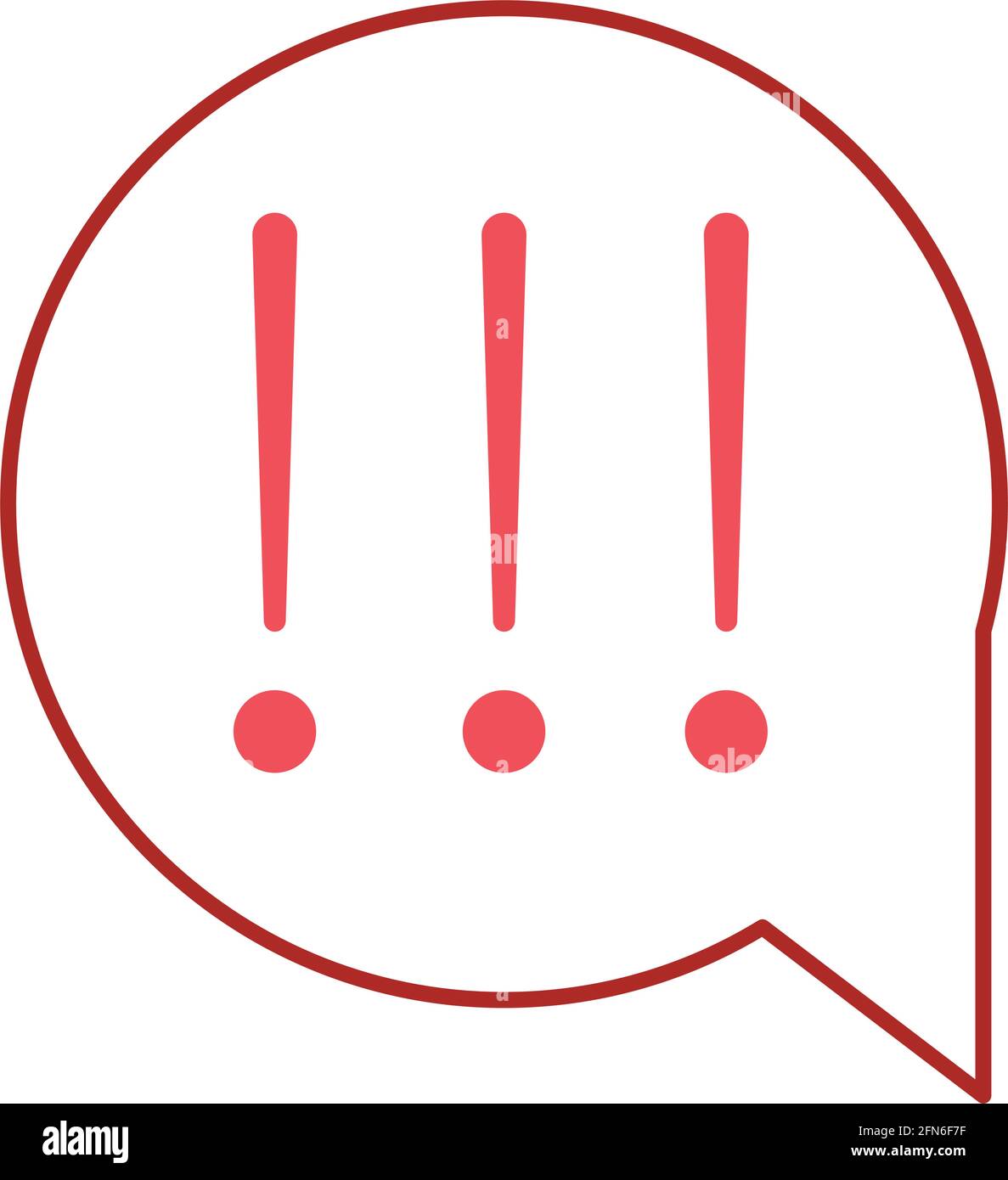 exclamation marks bubble Stock Vector Image & Art - Alamy