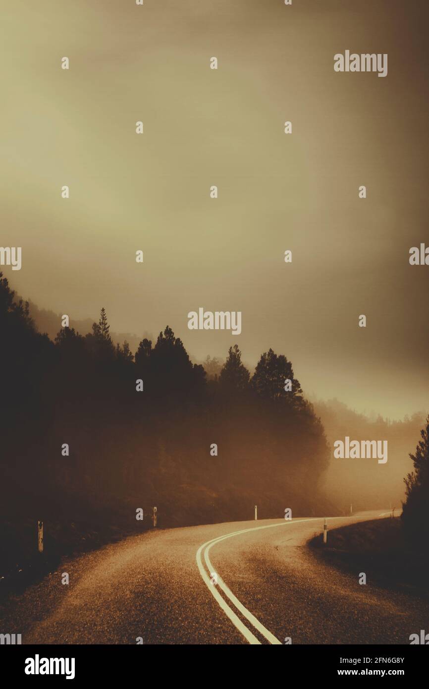 Creepy Road Night High Resolution Stock Photography and Images - Alamy