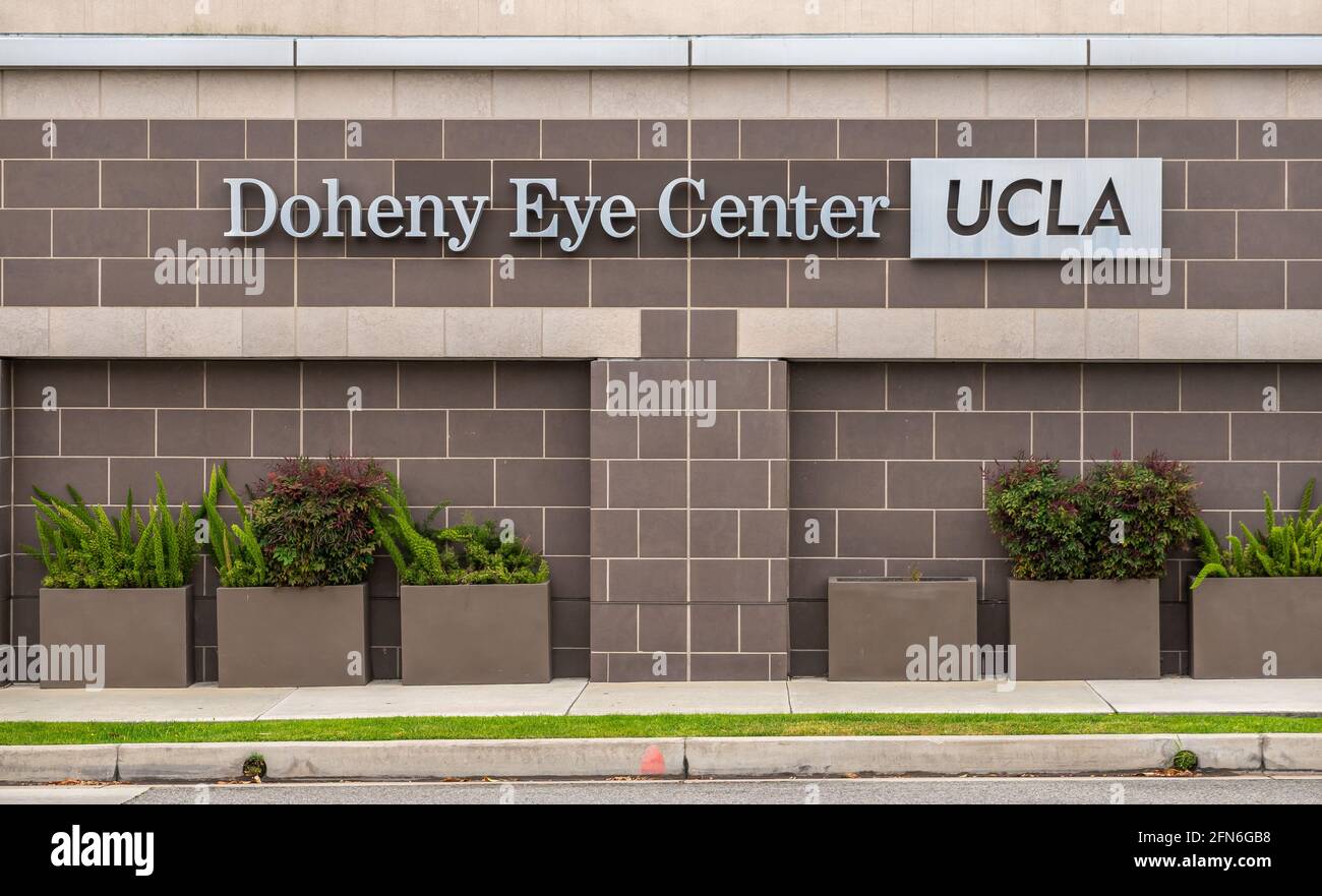 Pasadena, CA, USA - May 11, 2021: UCLA Doheny Eye Center building and ...