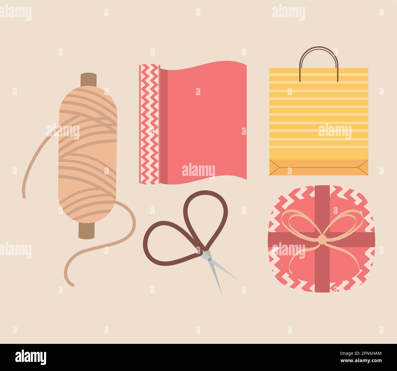 wrapping icon collection Stock Vector Image & Art - Alamy
