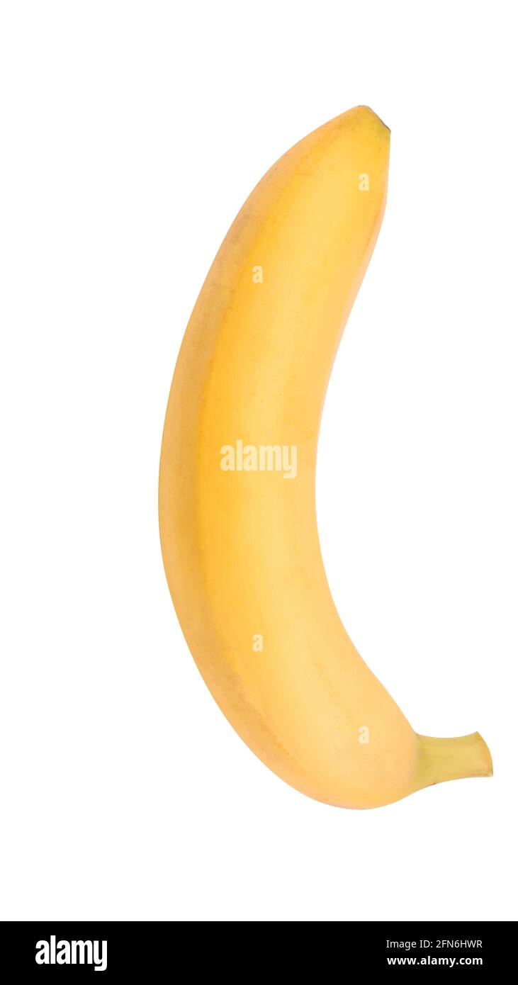 Yellow Banana Isolated Stock Photo - Alamy