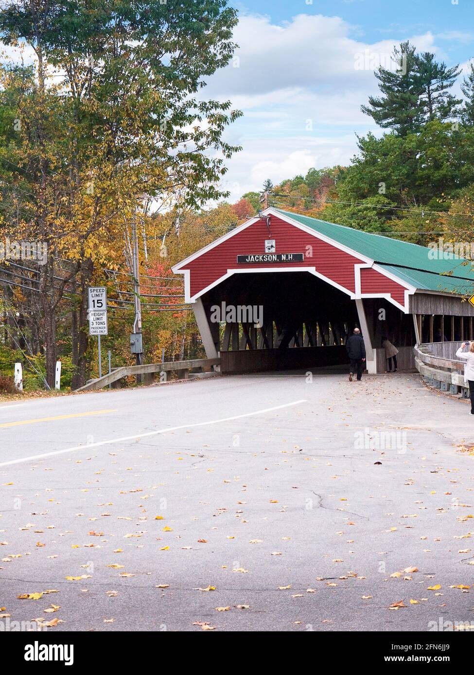 Honeymoon Bridge is a Wooden Bridge at Jackson New Hampshire. Called ...