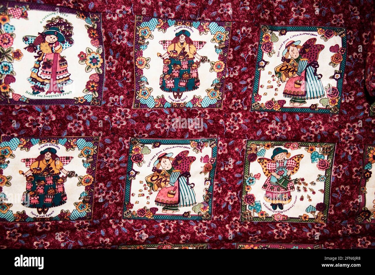 A charming fabric wall habing and a special souvenir to take home as a ...