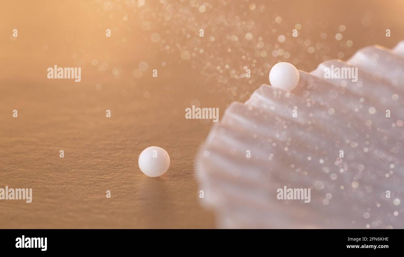 Alternative medicine concept with the shell Stock Photo - Alamy