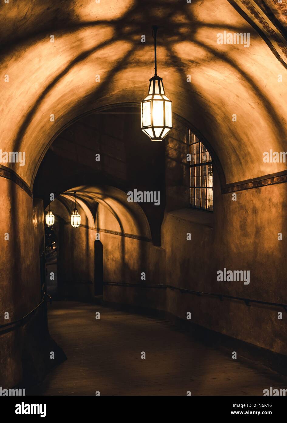 Night window inside castle hi-res stock photography and images - Alamy