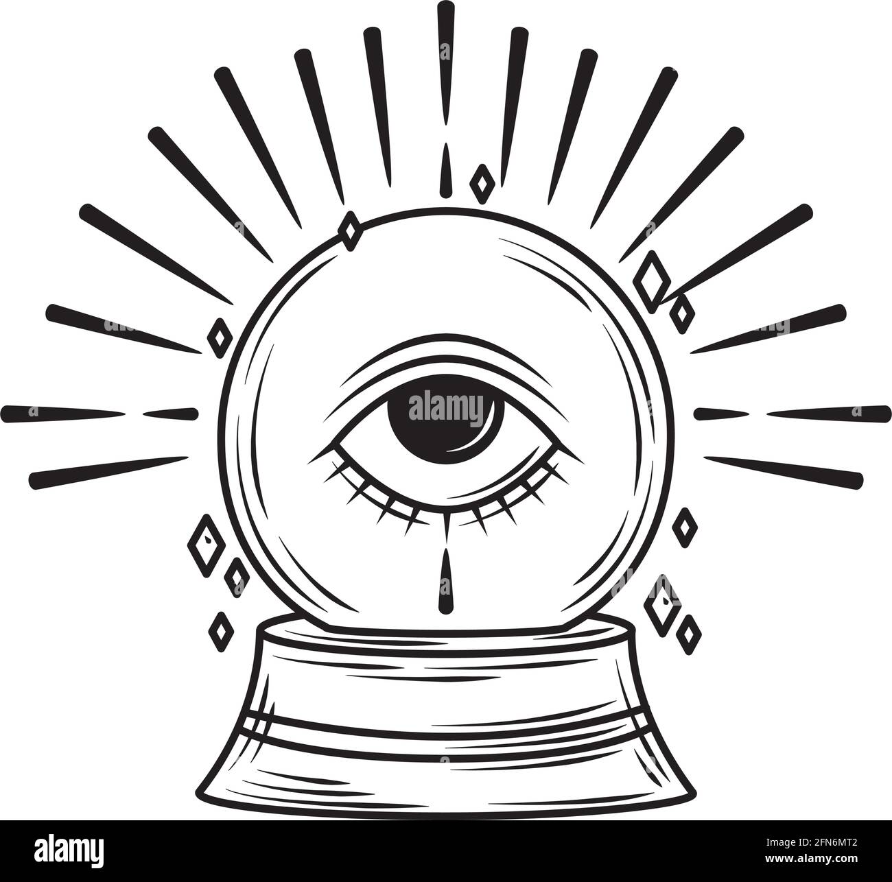 Prophecy ball Stock Vector Images - Alamy