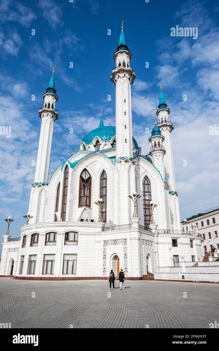 Kul Sharif Islamic Mosque in the Kazan Kremlin, an architectural view ...
