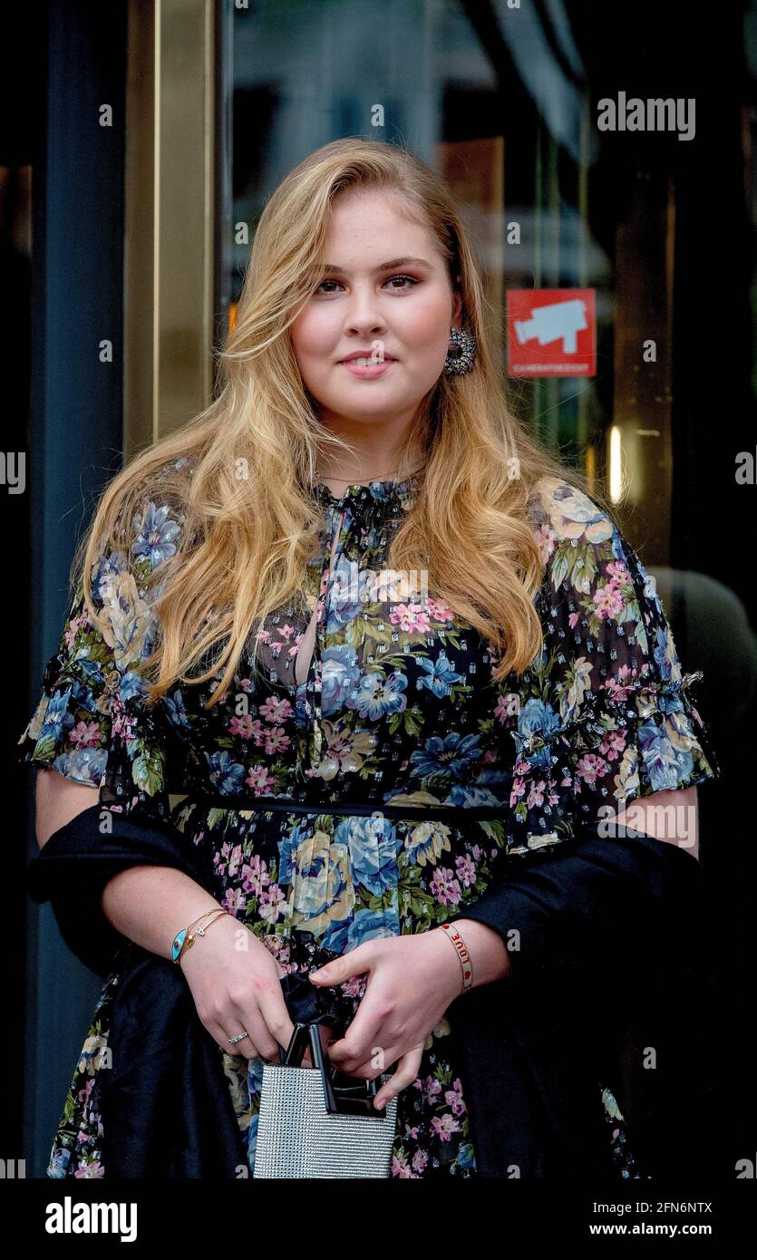 Princess Amalia arriving for the tv special ‘’ A life full of music ...