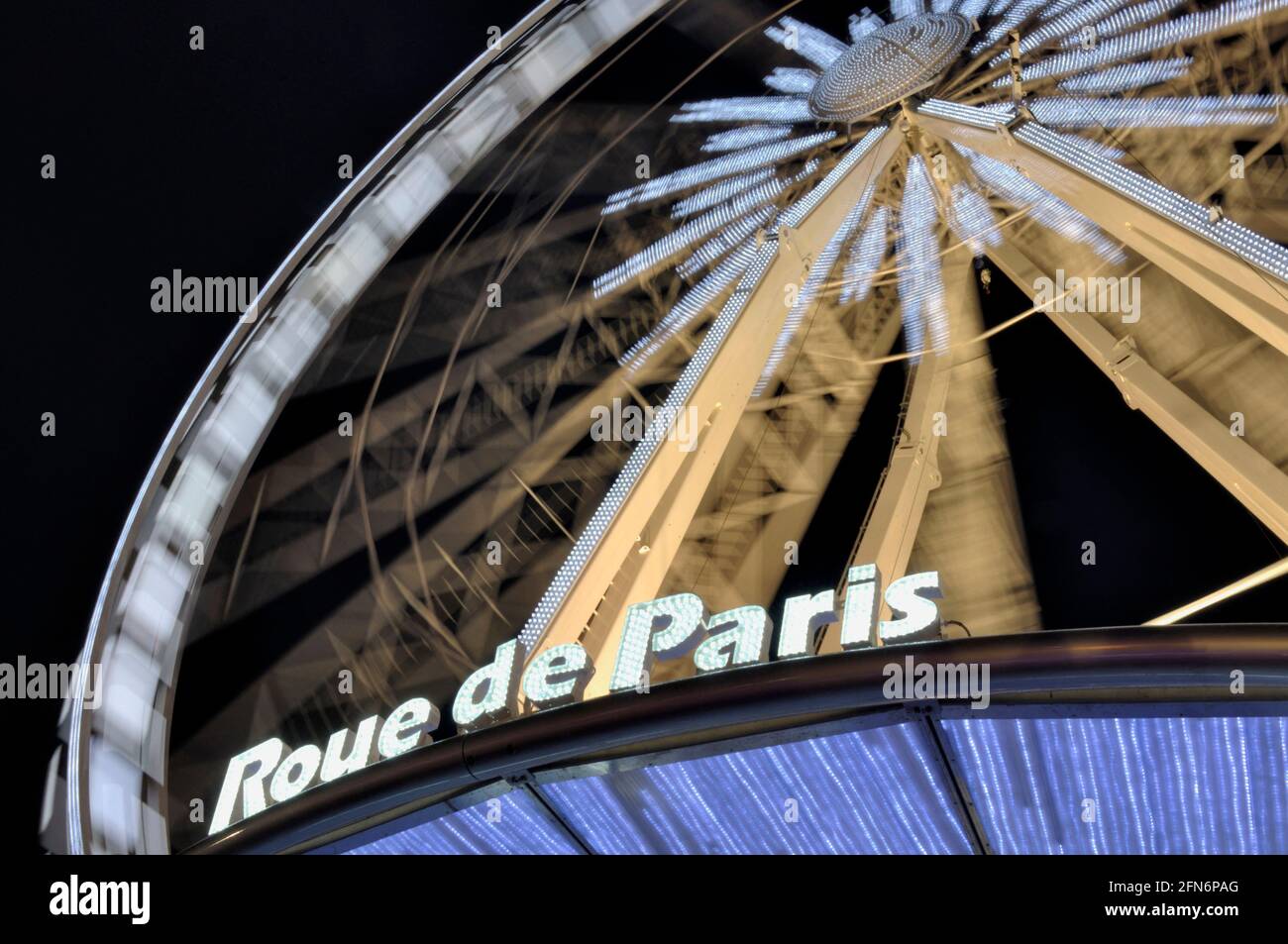 La Grande Roue, aka Ferris Wheel, in the Tuileries Fairground, Paris ...