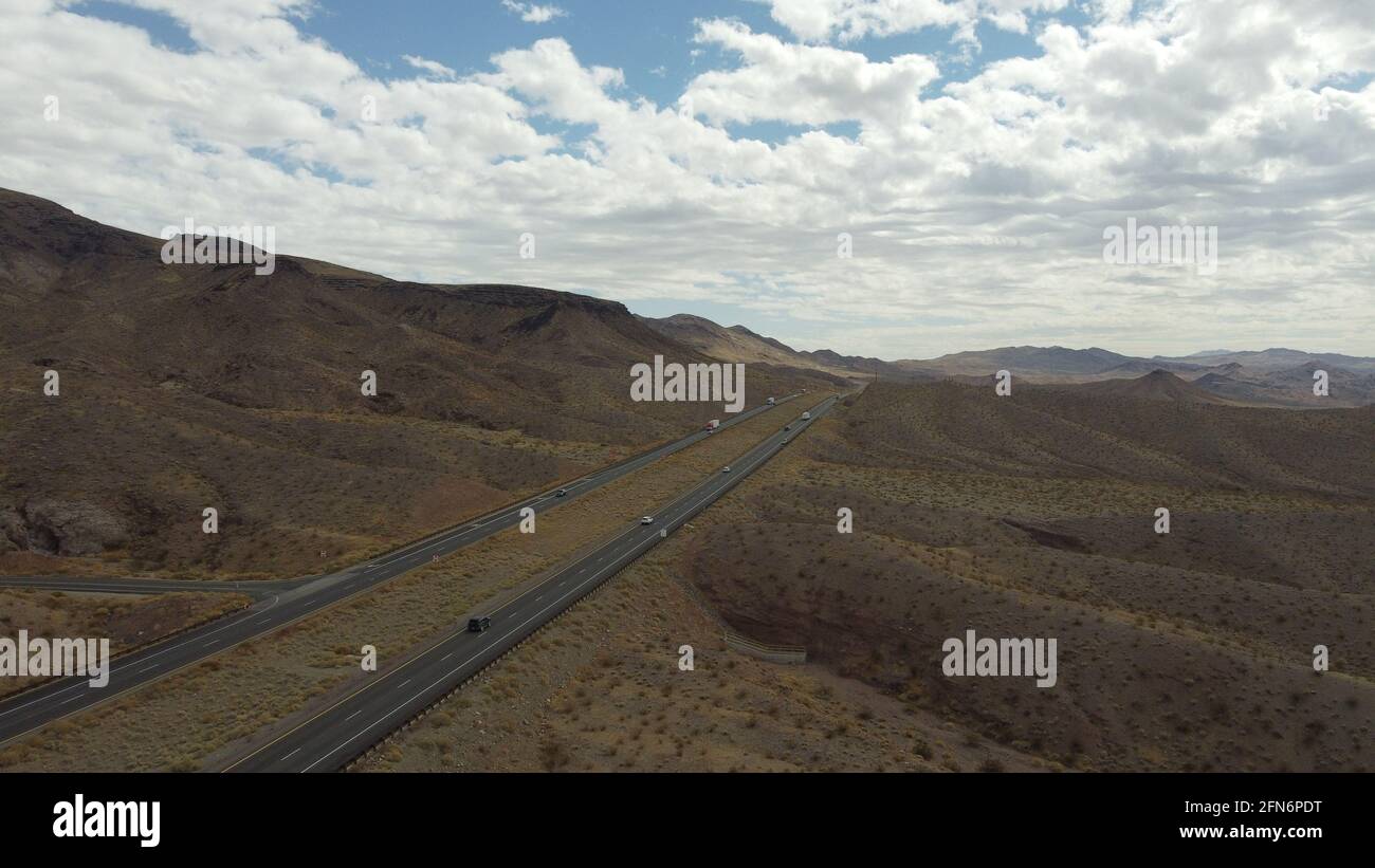 Arizona Highway View Stock Photo - Alamy