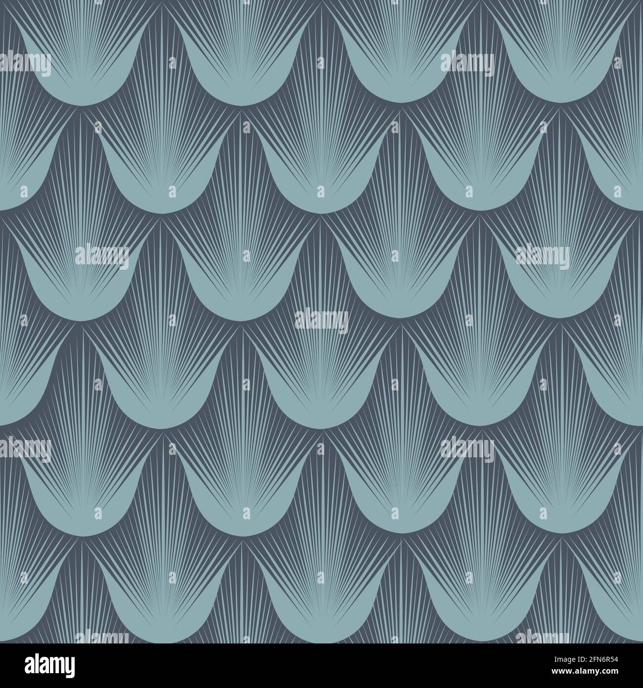 Abstract geometric pattern with stripe lines. Artistic fan shape floral ...