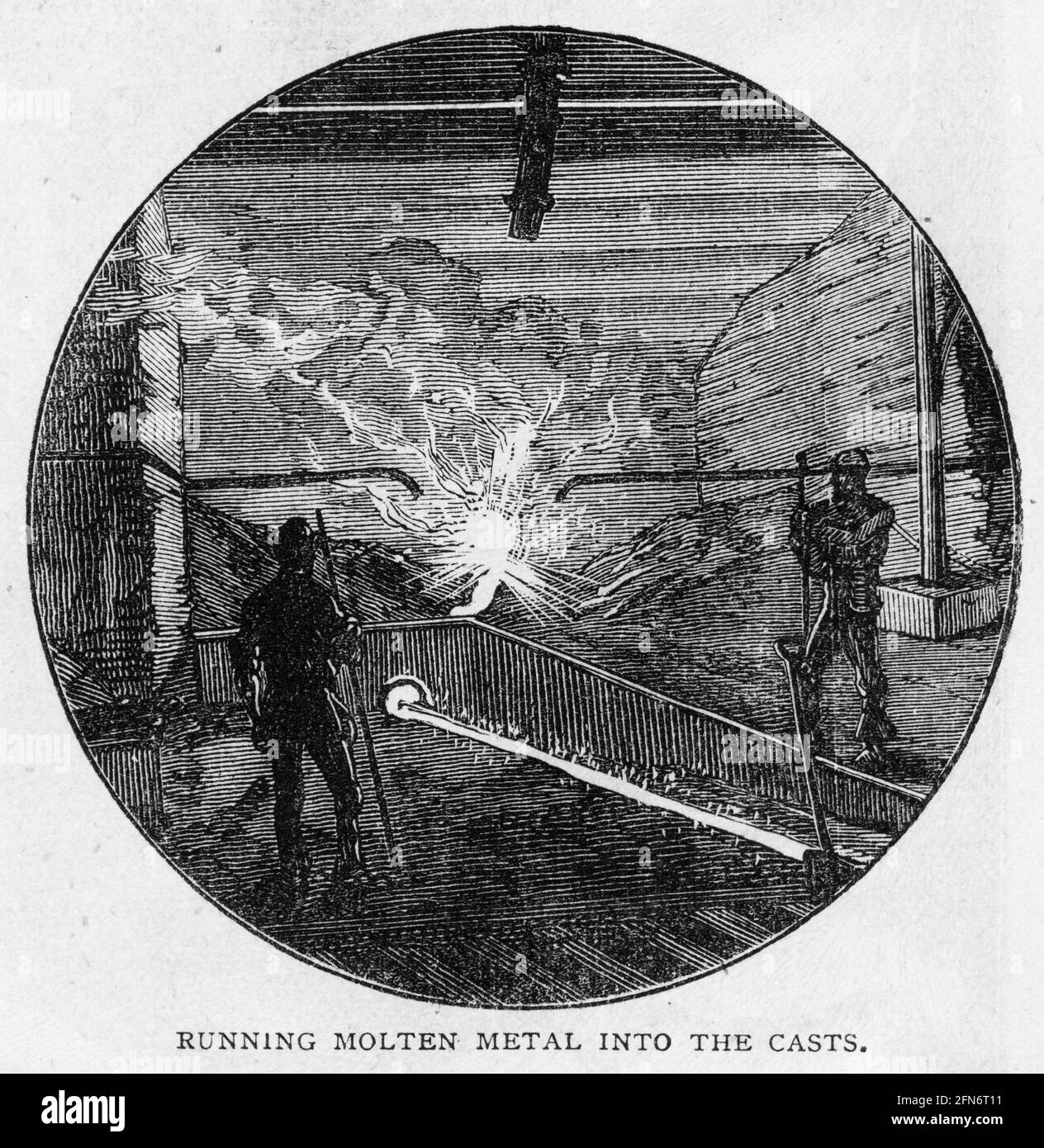 1800s metal casting Black and White Stock Photos & Images - Alamy