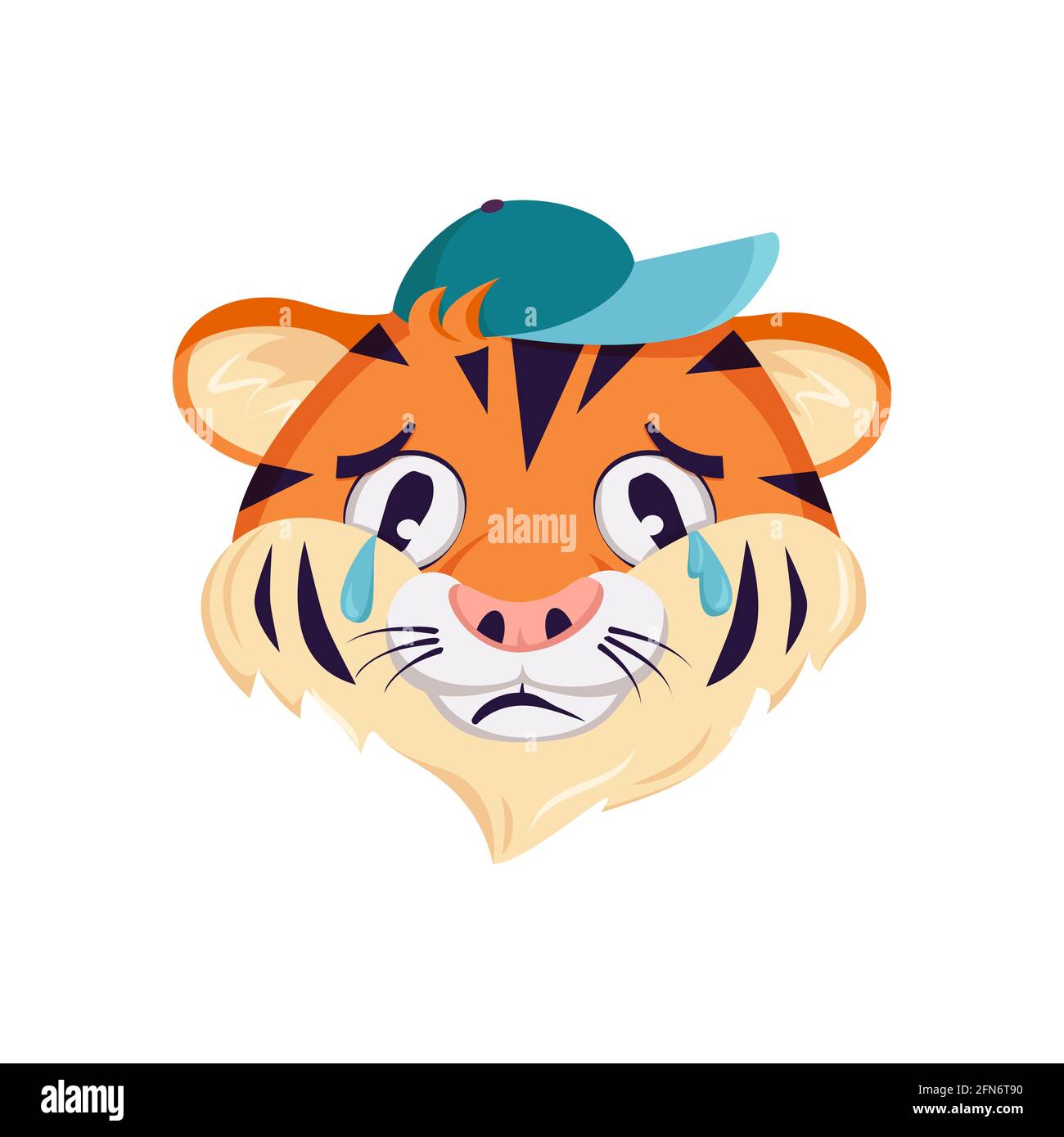 Tiger safari animals cartoon character hi-res stock photography and ...