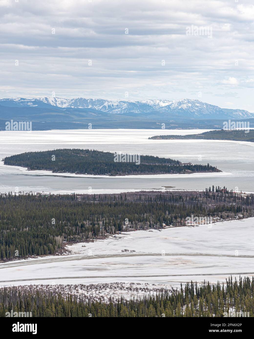 Stunning landscape from McClintock Ridge in northern Canada, Yukon ...
