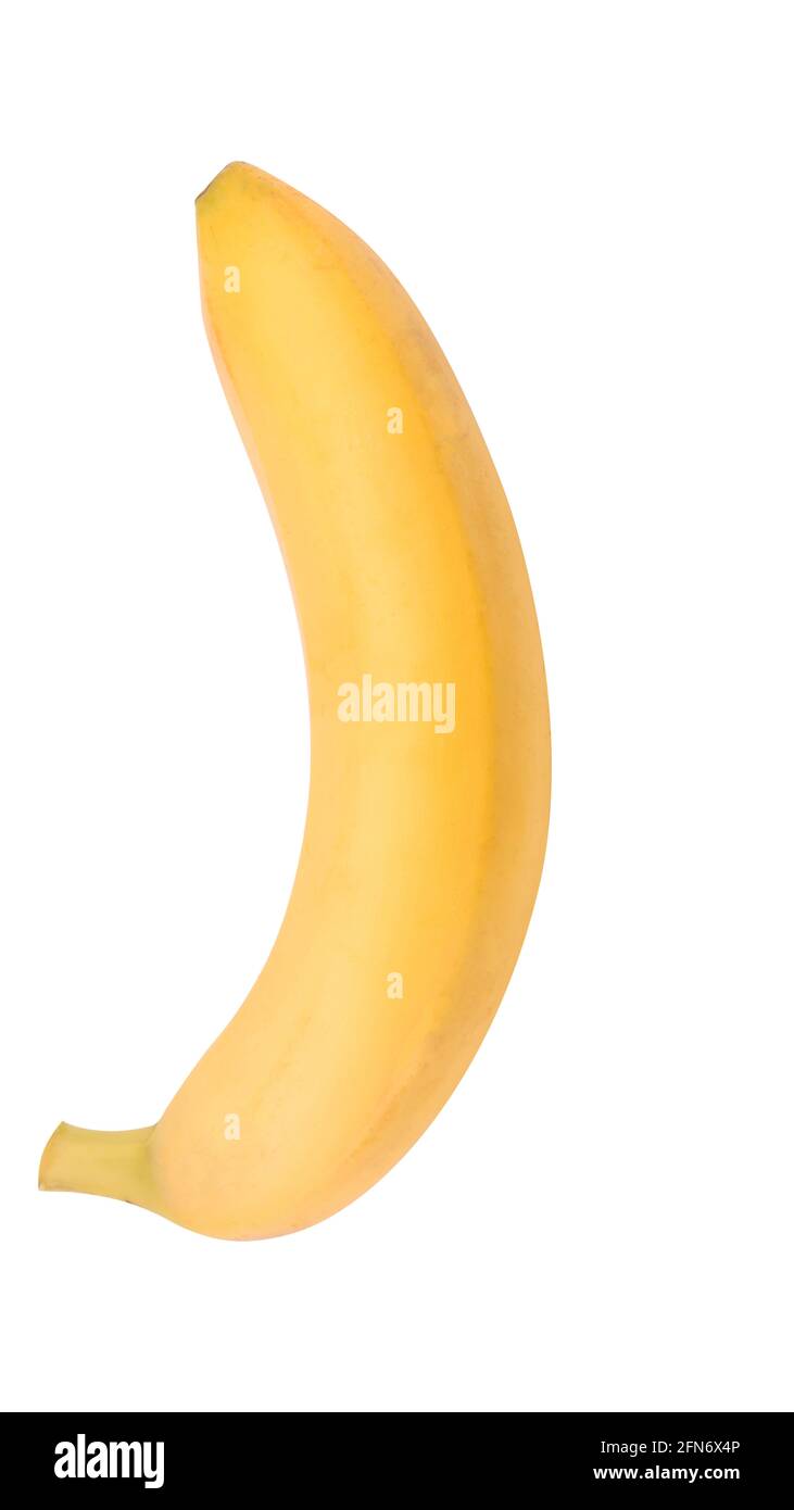 Yellow Banana Isolated Stock Photo - Alamy
