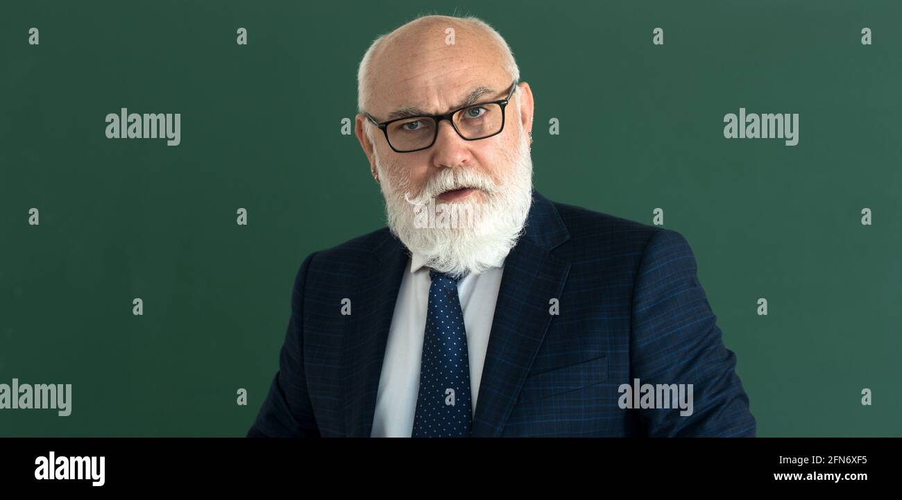 Confident teacher or professor. People scientist occupation concept ...