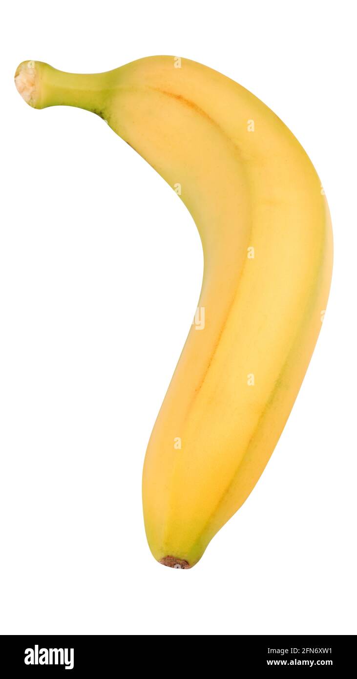 Yellow Banana Isolated Stock Photo - Alamy