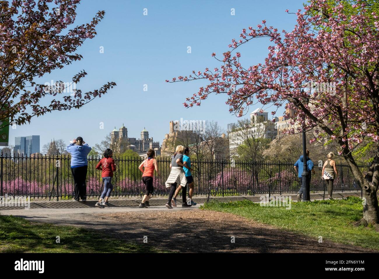 The Stephanie and Fred Shuman Running Track in Central Park is popular ...
