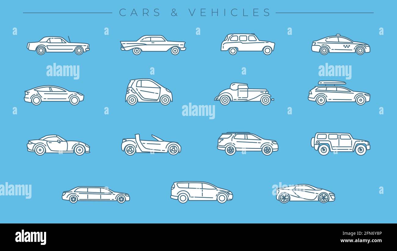 Two seater roadster Stock Vector Images - Alamy