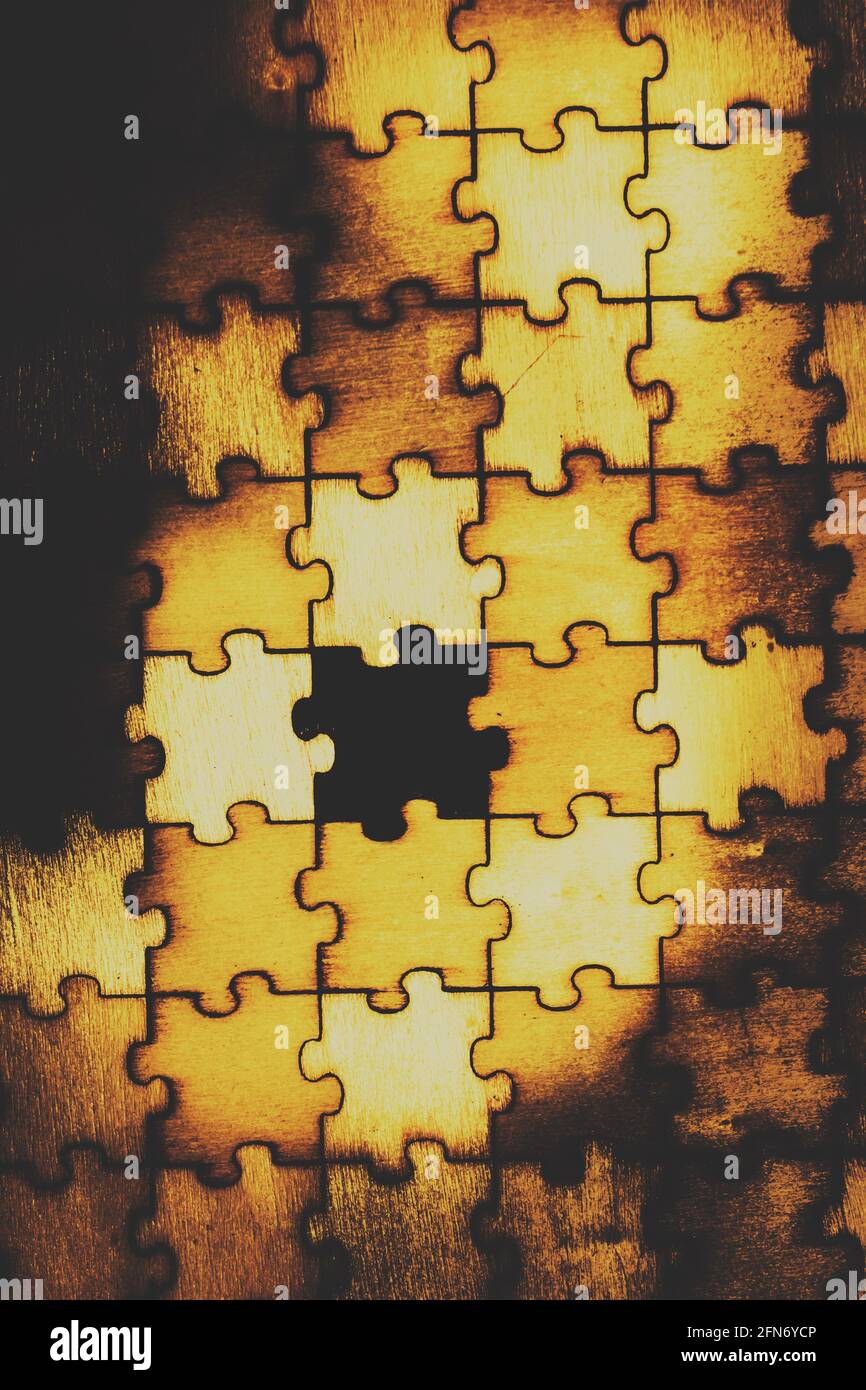 Completing Jigsaw Puzzle High Resolution Stock Photography and Images ...