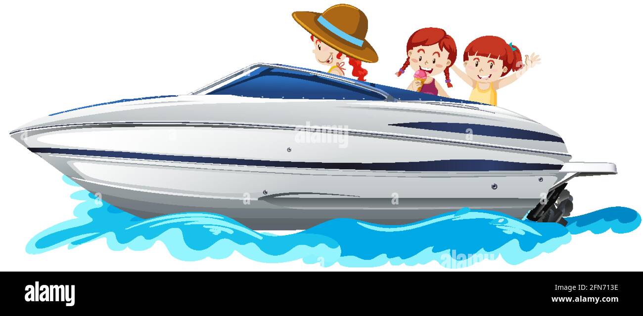 Happy cruise ship kids Stock Vector Images - Alamy