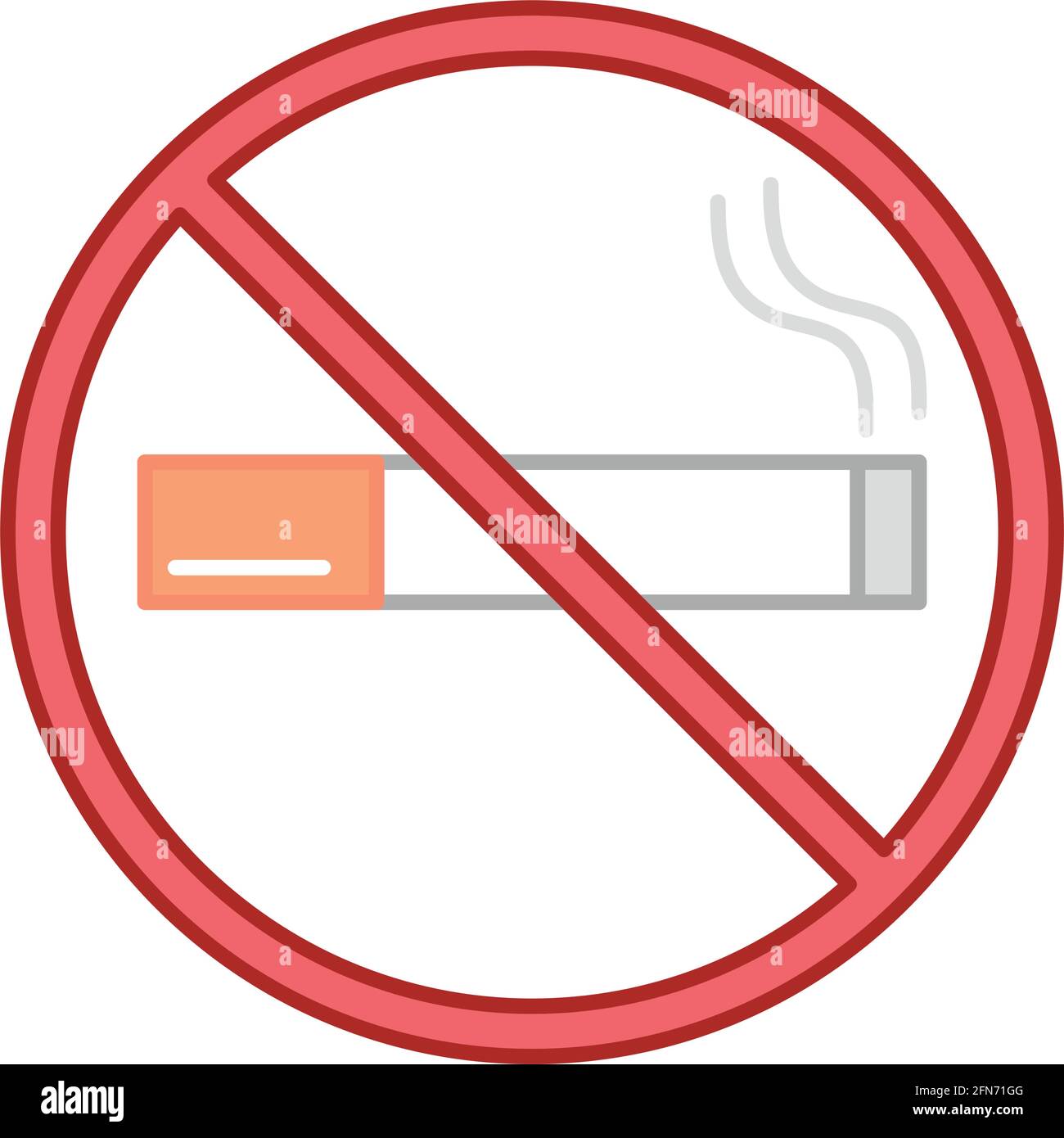 smoking prohibited sign Stock Vector Image & Art - Alamy