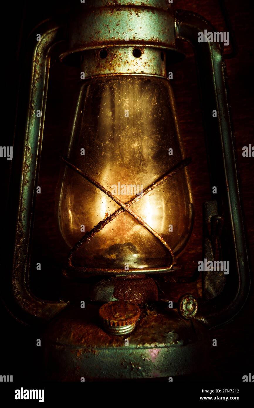 Vintage Miners Lamp High Resolution Stock Photography and Images - Alamy
