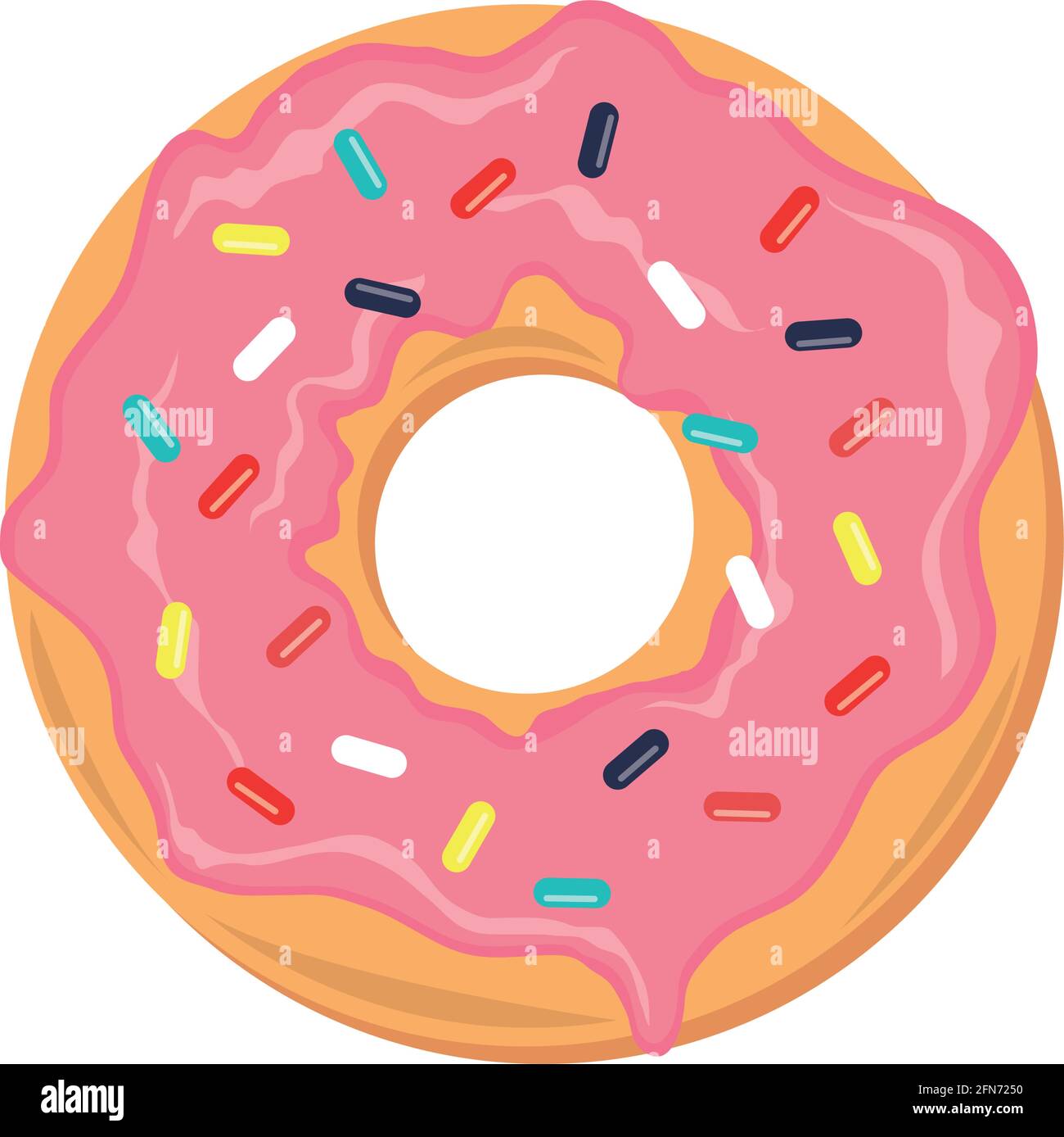 Sweet fresh nut pastry Stock Vector Images - Alamy