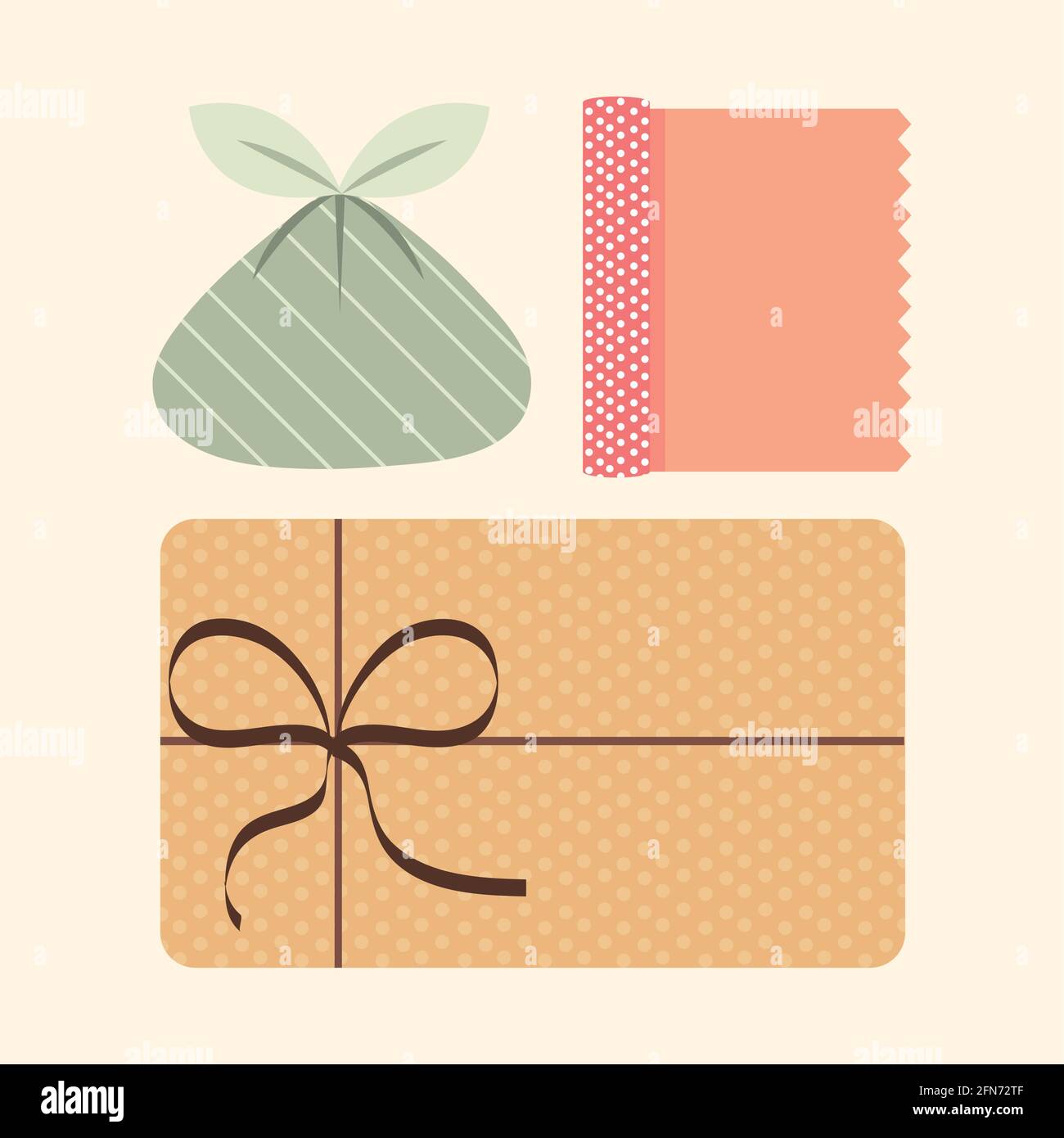 wrapping cartoon set Stock Vector Image & Art - Alamy