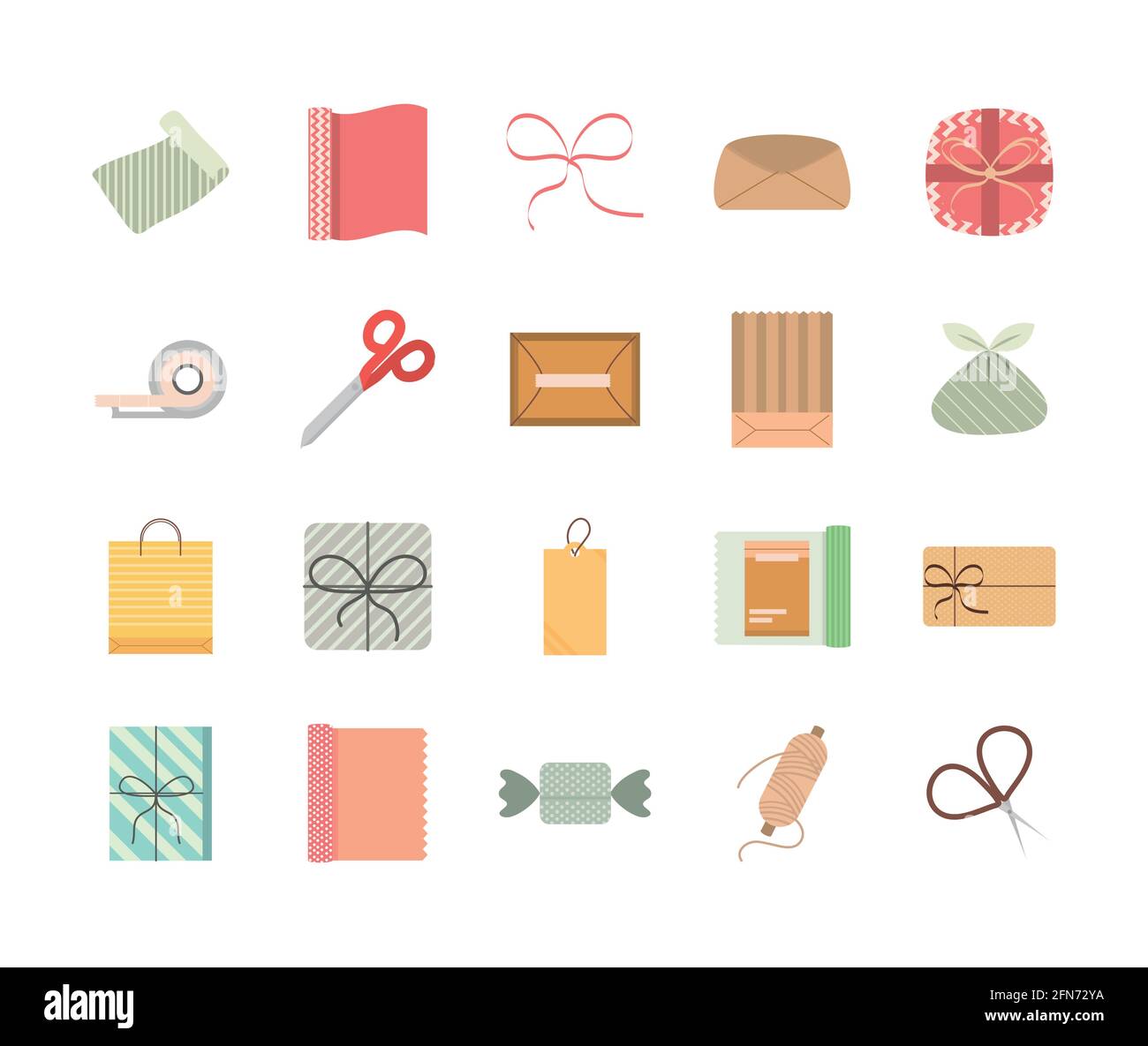 wrapping tools set Stock Vector Image & Art - Alamy