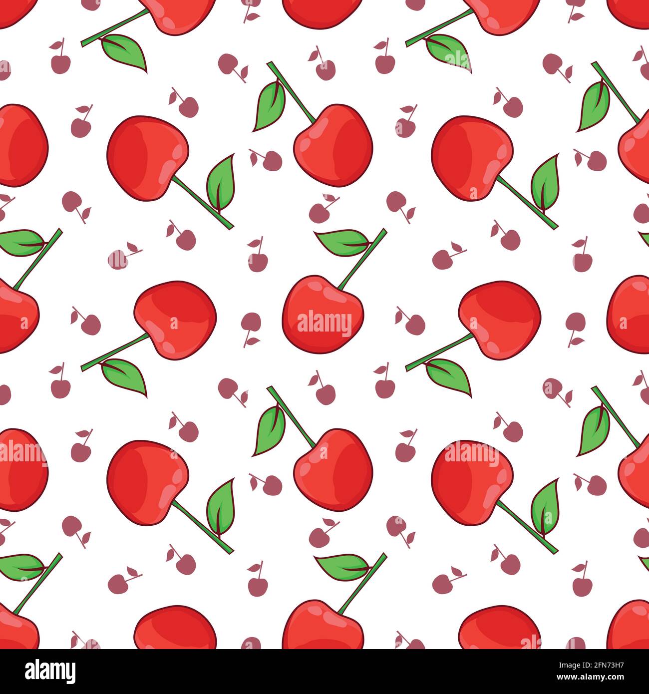 Cherry cherries red sweet bing cherries Stock Vector Images - Alamy