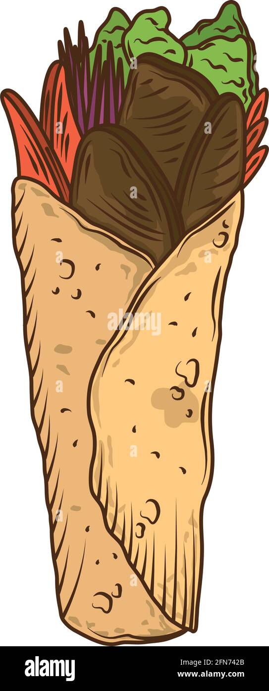 Shawarma ingredients Cut Out Stock Images & Pictures - Alamy