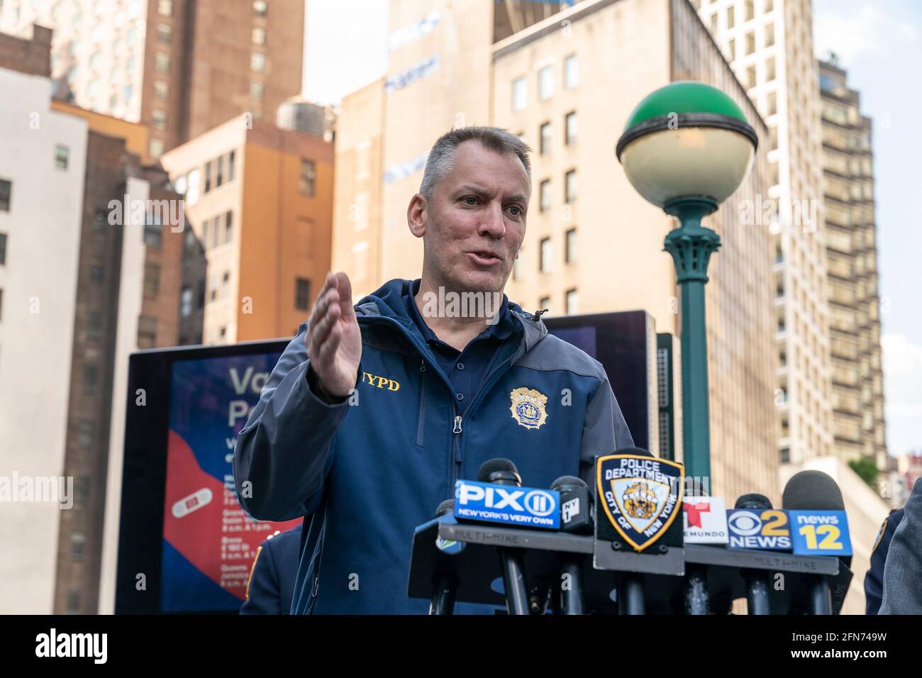 New York, United States. 14th May, 2021. Police Commissioner Dermot ...