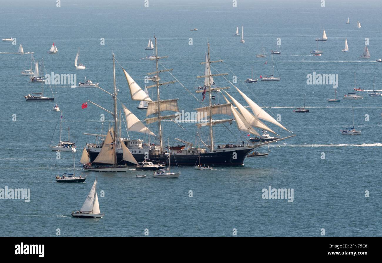 Tall Ships Race Falmouth Cornwall Stock Photo - Alamy