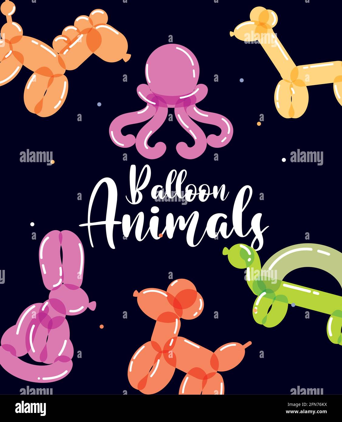 balloon animals toys Stock Vector Image & Art - Alamy