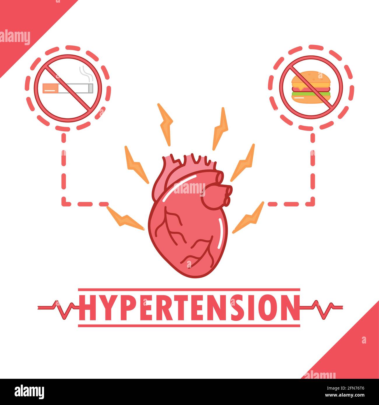 Prevention of heart attack Stock Vector Images - Alamy